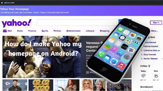 How do I Make Yahoo My Homepage on Android?