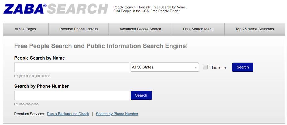 How do I Search Someone on ZabaSearch?